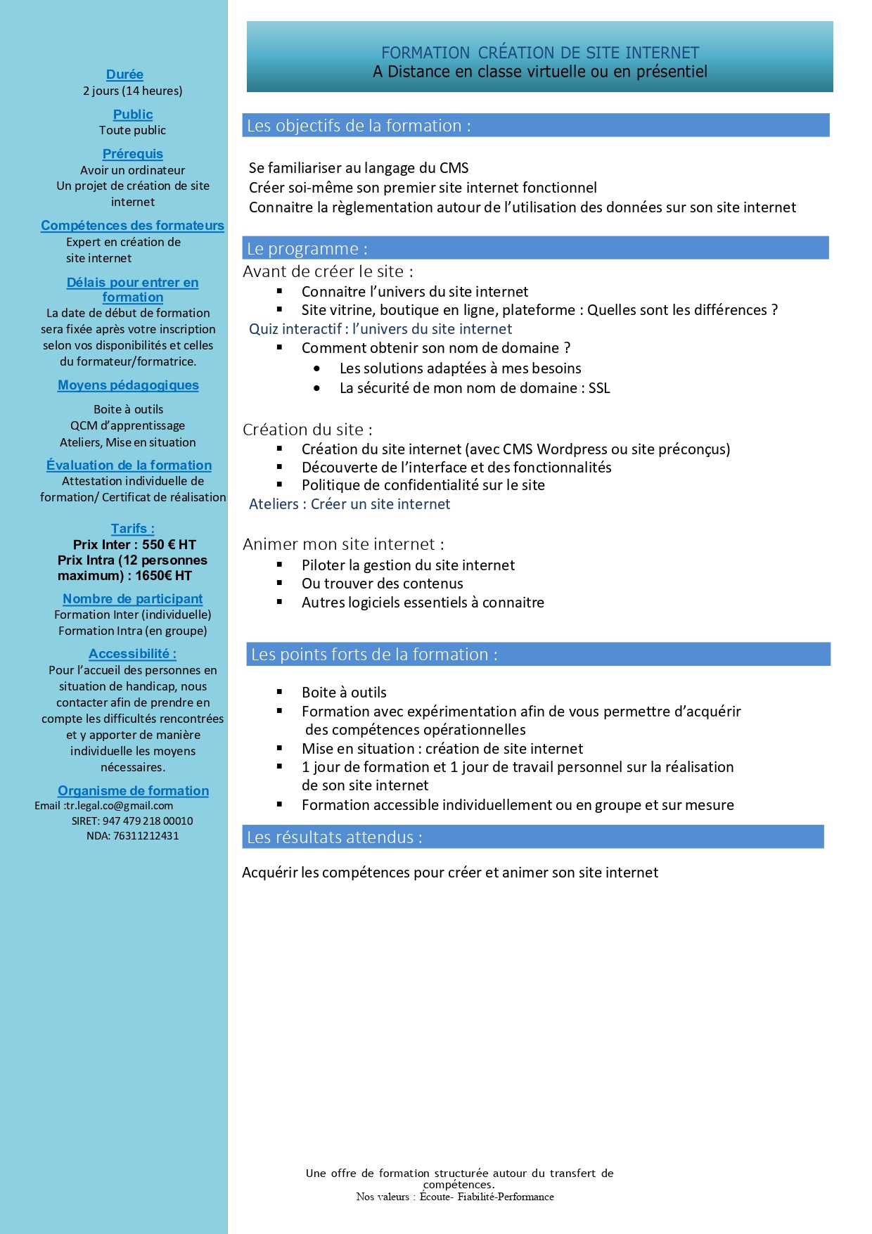 Initiation ou Perfectionnement aux fonctionnalités des outils ...